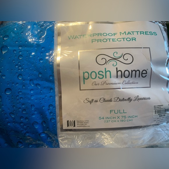 Bedding | Posh Home Full Size Waterproof Mattress Protector | Poshmark